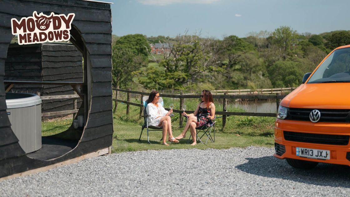 Moody Meadows | Lake View Hot Tub Pitch